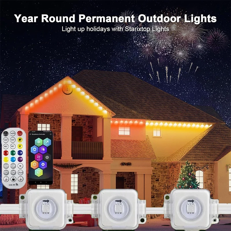 Permanent-Outdoor-Night-Light-Smart-RGB-Outdoor-Light-with-90-LEDS-IP65 ...