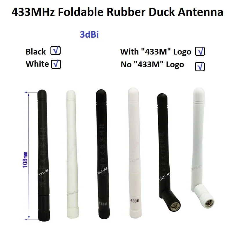 3dB-433MHz-Antenna-Lora-Foldable-Rubber-Duck-Antenna-with-SMA-Male ...