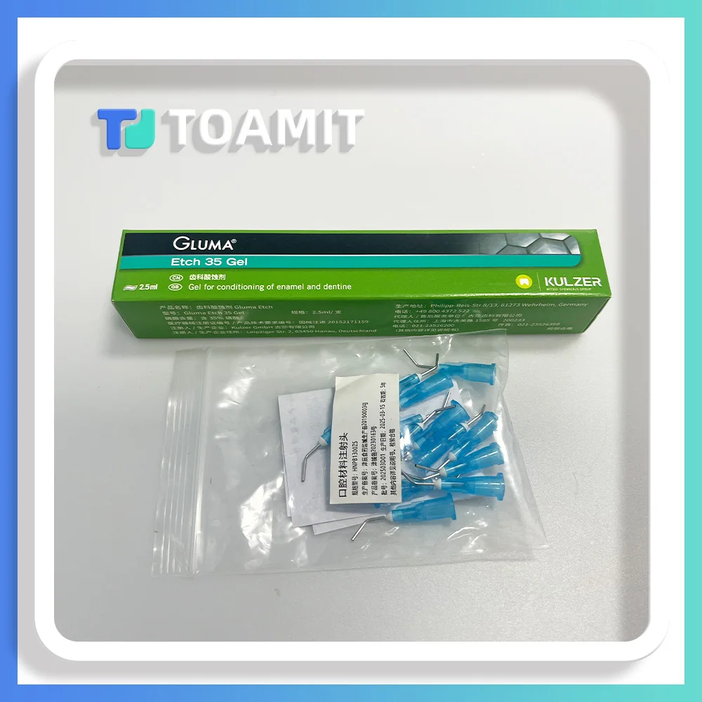2.5ml Gluma Etch 35 Gel Dental Materials Oral Acid Etchant Phosphoric ...