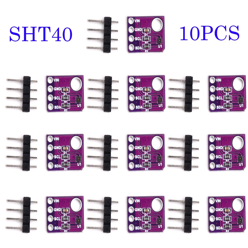 10pcs Wcmcu-40 Sht40 Sht40-d Temperature Humidity Sensor Breakout ...
