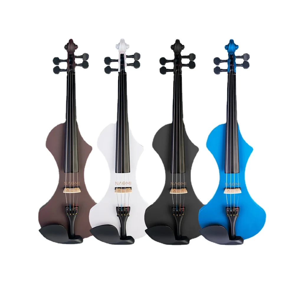 NAOMI-Electric-Violin-Hand-Carved-Solid-Wood-Violin-4-4-Full-Size ...