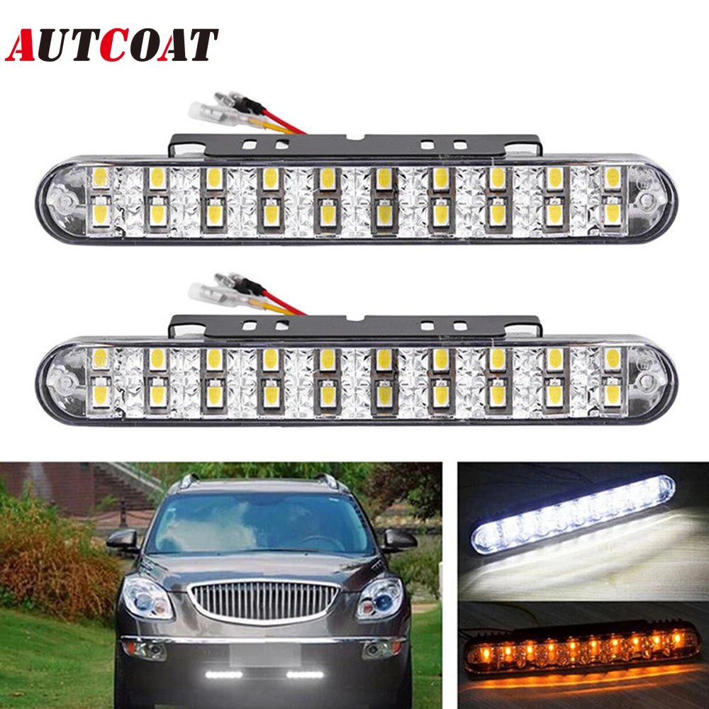 2Pcs/Set Car SUV Trucks 12V 30 LED Daytime Running Light Driving Lamp ...