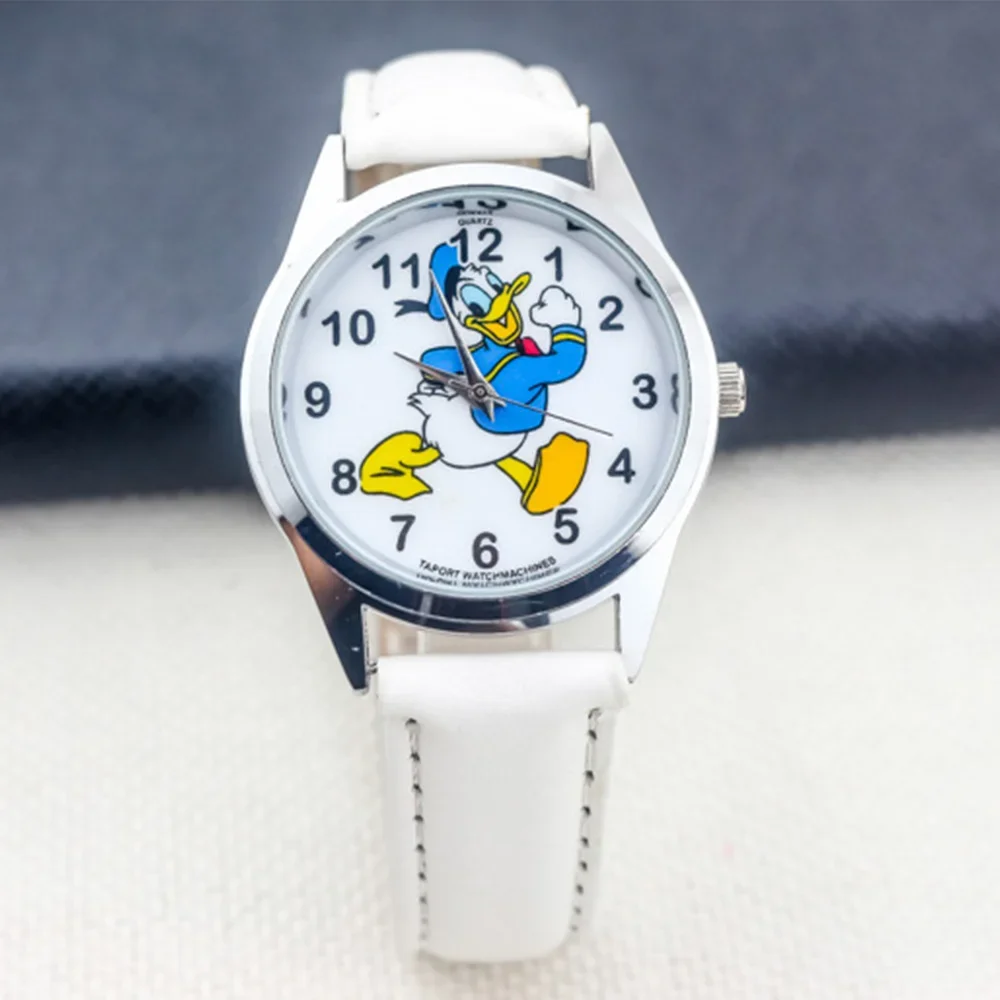 MINISO-Disney-Donald-Duck-Dial-Watches-Children-s-Watch-Leather-Band ...