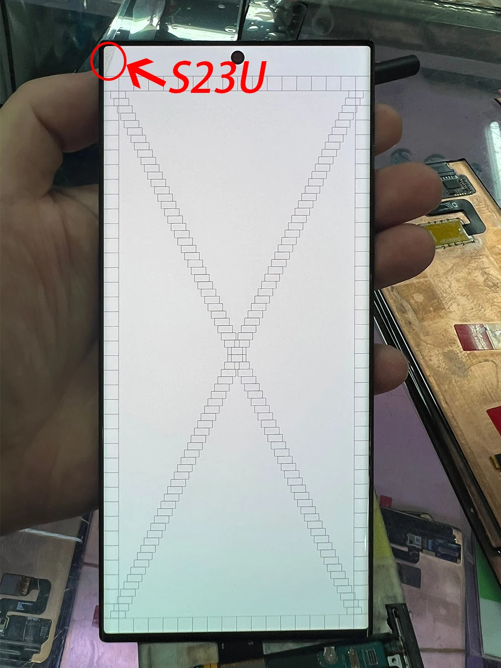 With-Defect-LCD-For-SAMSUNG-Galaxy-S23-Ultra-Touch-Screen-Display-For ...