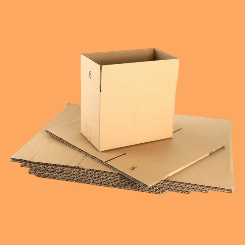 10pcs 3-layer Corrugated Paper Storage Boxes Packing Express Heavy Duty ...
