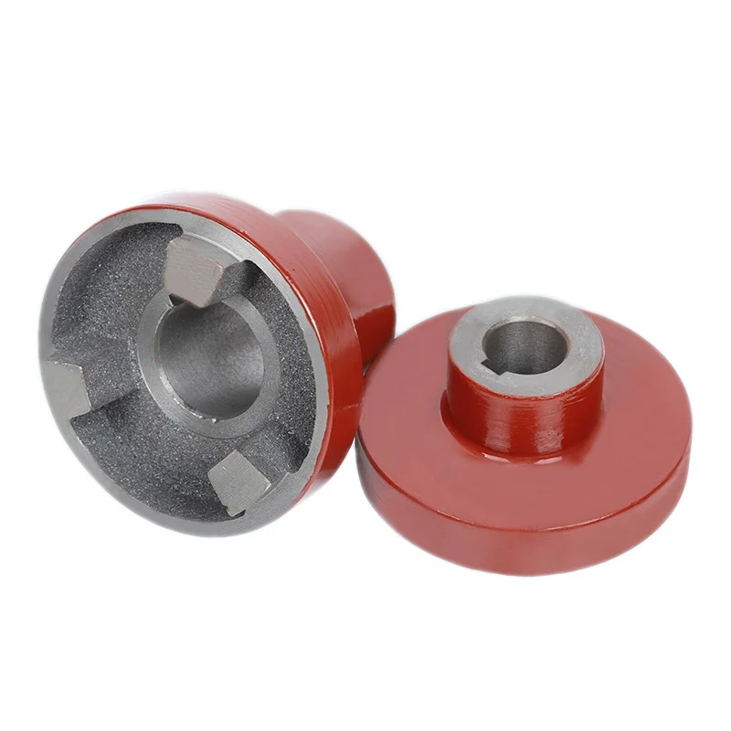 Three jaw coupling plum blossom water pump motor drive shaft cast iron ...