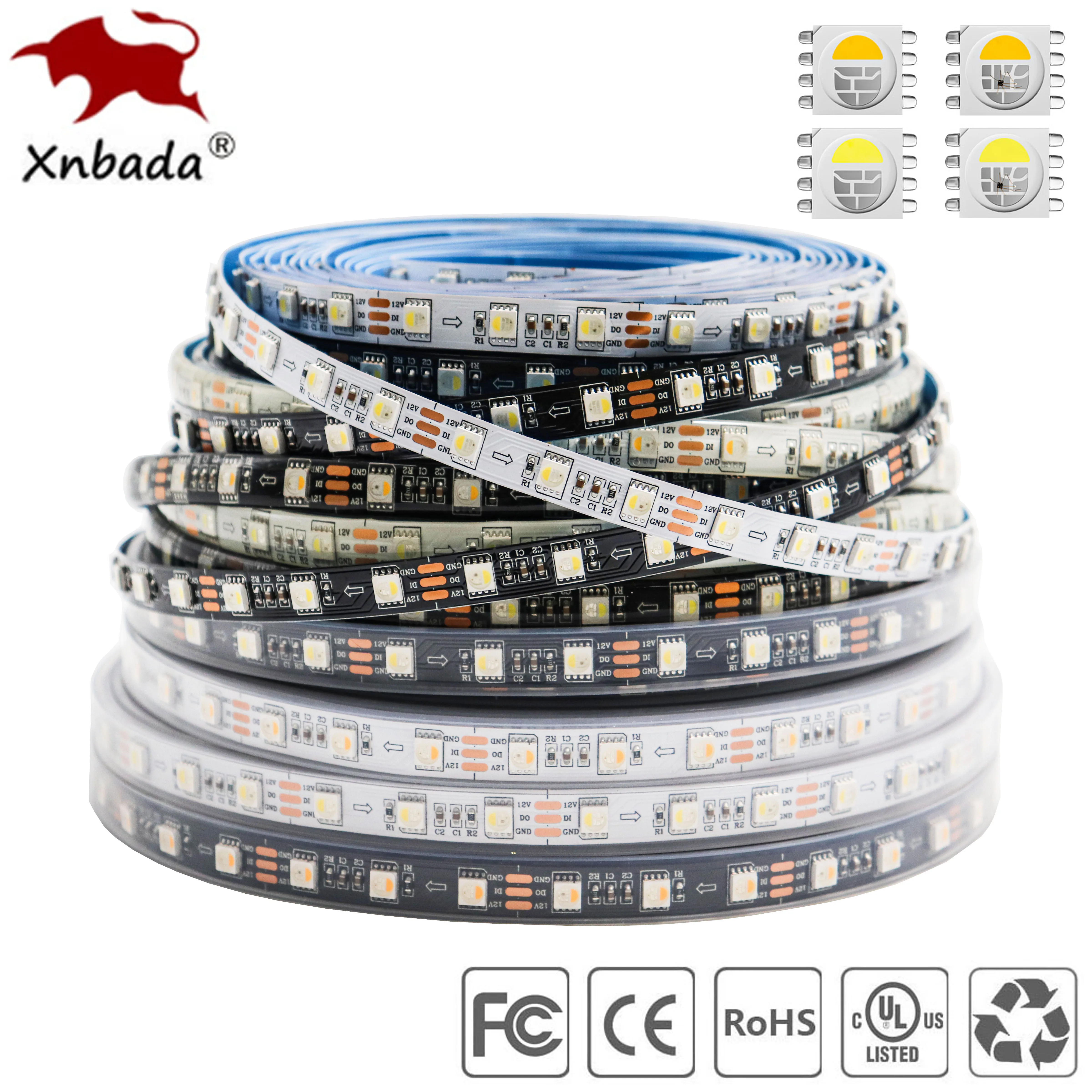 DC12V-SK6812-WS2812B-RGBW-LED-Strip-60Leds-m-5050-Addressable-RGBWW-LED ...