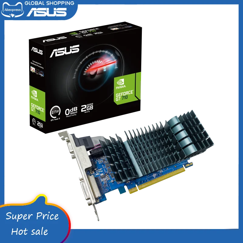 Asus GT710-SL-2GD3-BRK-EVO Graphics GeForce® GT 710 2GB DDR3 EVO PCI ...