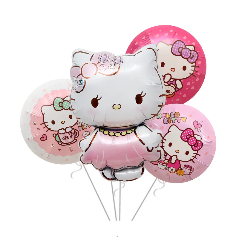 Hello Kitty With Balloons Clipart
