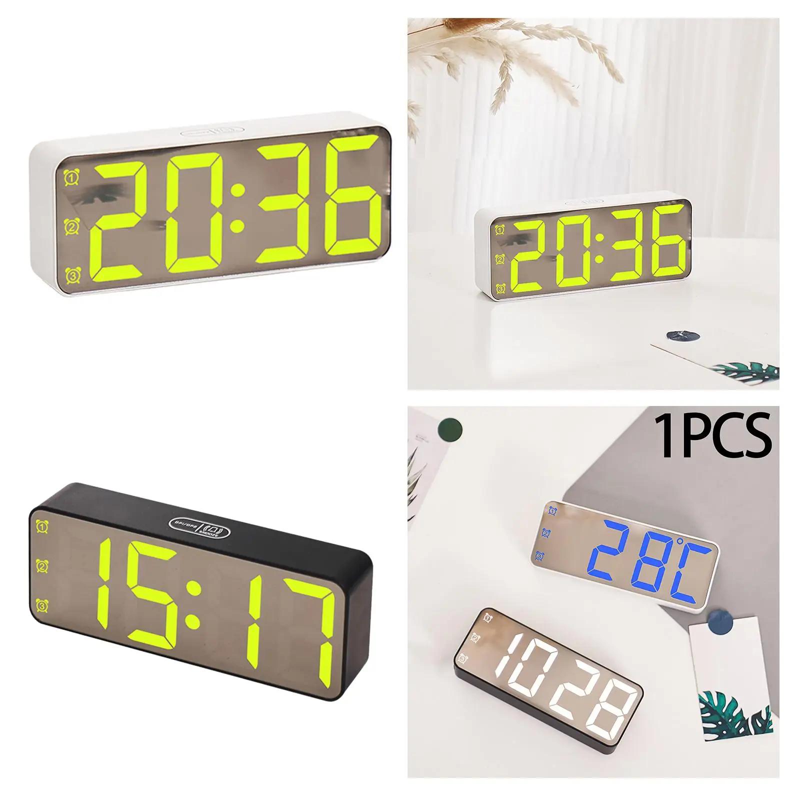 Digital Alarm Clock On Nightstand