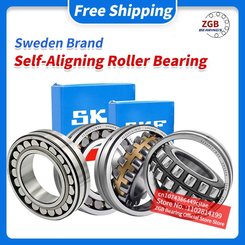 SKF-Sweden-High-Precision-Self-Aligning-Roller-Bearing-22217-22218 ...