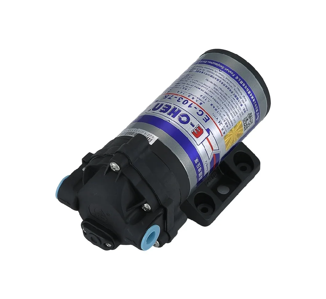 DC 24V RO system booster pump 75GPD diaphragm pump EC 103 75 working ...
