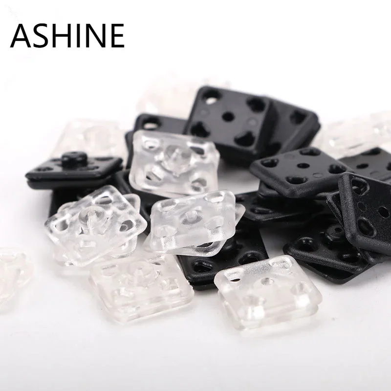 Square-Clear-Plastic-Press-Snap-Button-Fastner-Studs-Garment-Sewing-On ...