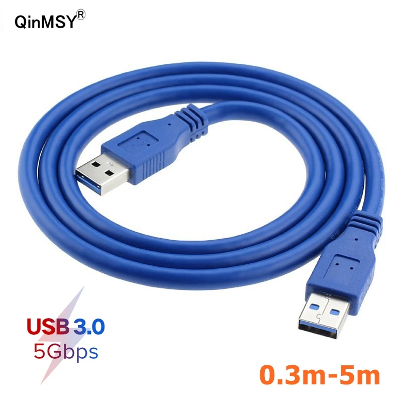 USB 3.0 A type Male to Male USB Extension Cable Cord AM TO AM 30cm 50cm ...