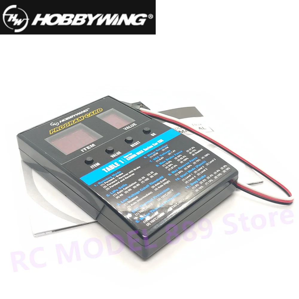 Hobbywing tarjeta de programa de coche teledirigido, caja de programa ...