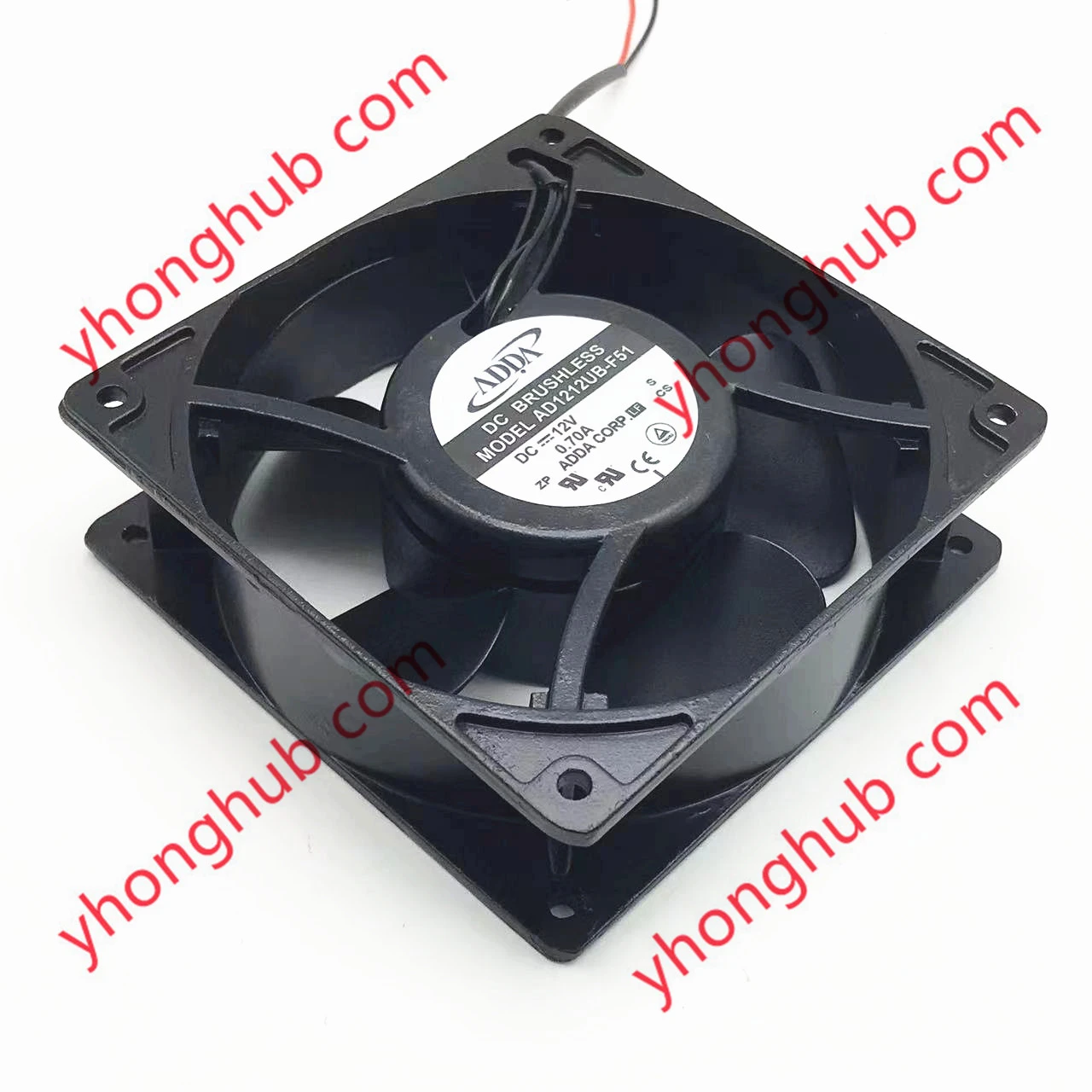 ADDA AD1212UB F51 DC 12V 0.70A 120x120x38mm Server Cooling Fan|square ...
