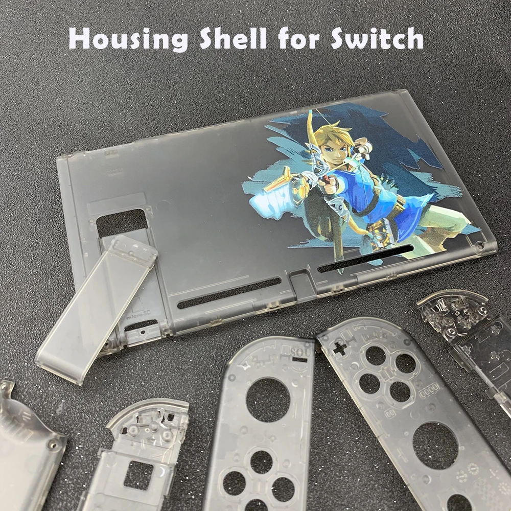 닌텐도 스위치 조이콘 교체 하우징 쉘 케이스, L R ZL ZR SL SR ABXY 버튼 세트, NS 게임 컨트롤러 쉘 ...