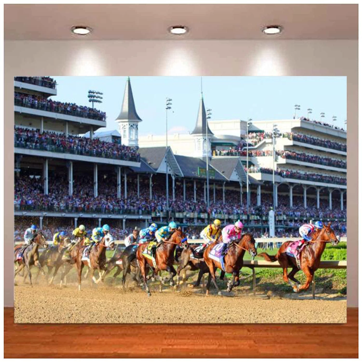 Horse Racing Backdrop For Derby Party Horse Track Photography Backdrop ...