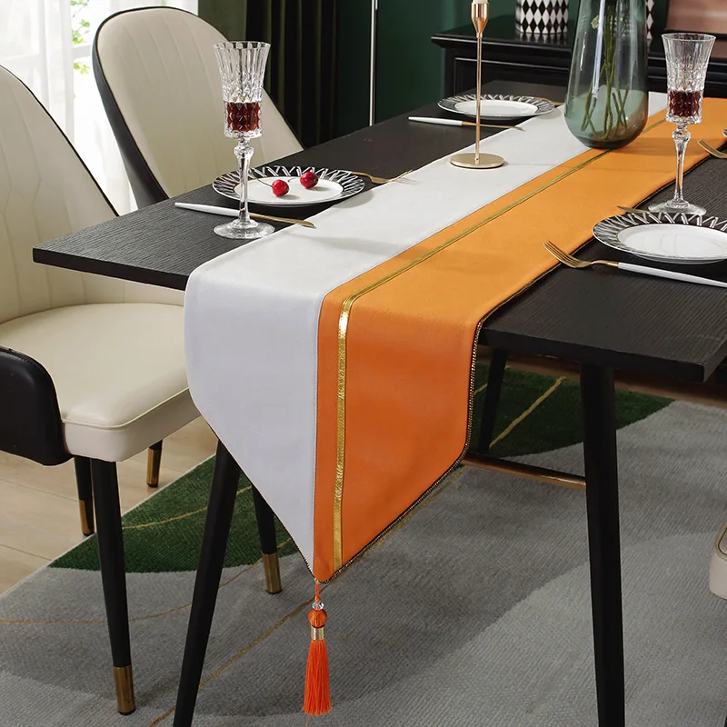 European-Style-Table-Runner-With-Tassels-Polyester-Wedding-Party-Bridal ...