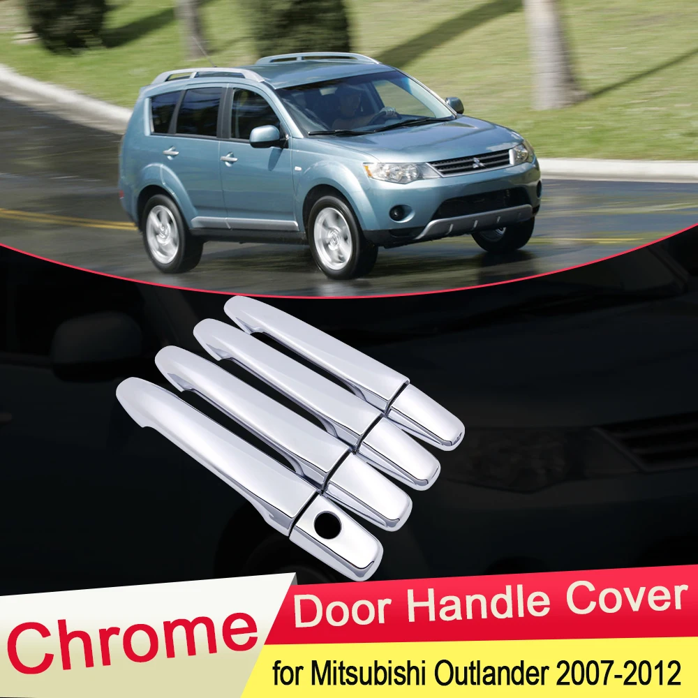 for-Mitsubishi-Outlander-MK2-2007-2008-2009-2010-2011-2012-Chrome-Door ...
