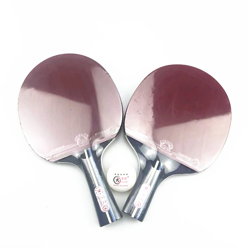 9-Star-Dunson-Table-Tennis-Racket-2P-Ping-Pong-Racket-Set-Rubber-Hight ...