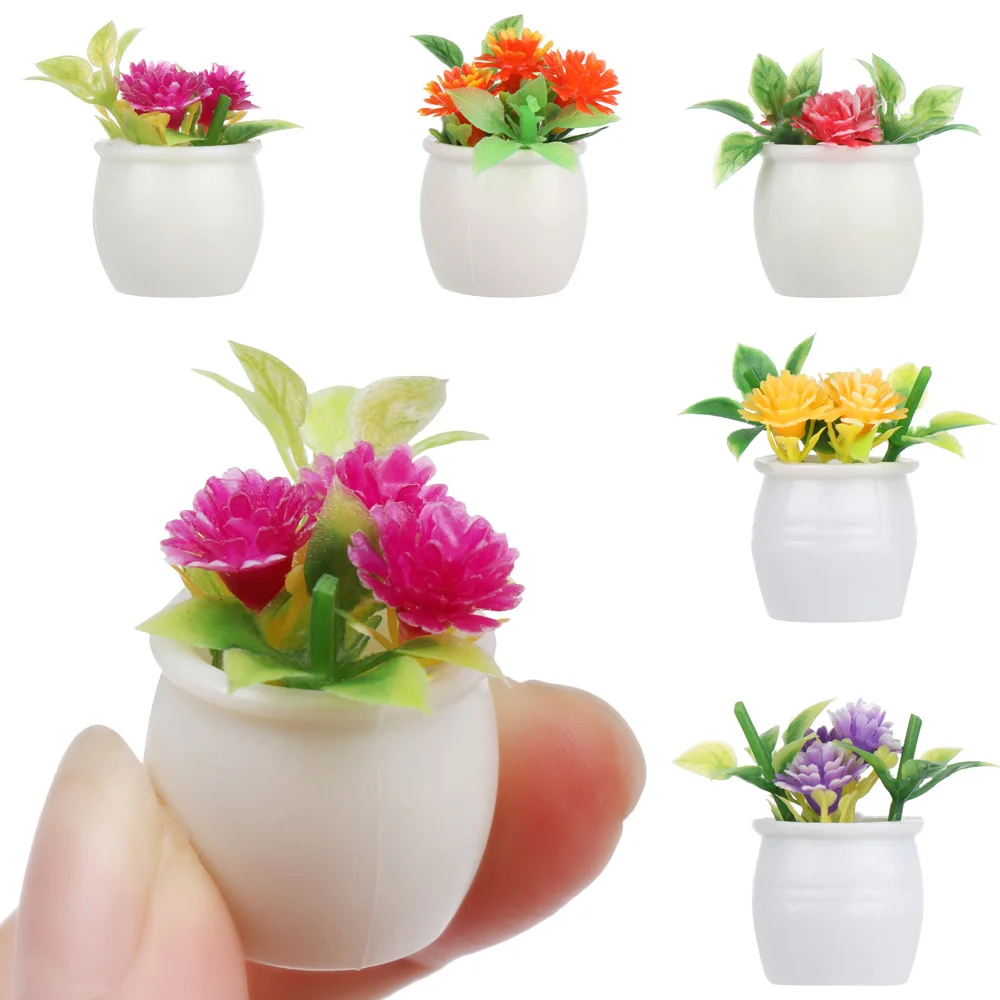 Mini-plante-verte-en-pot-pour-maison-de-courses-fleurs-miniatures ...