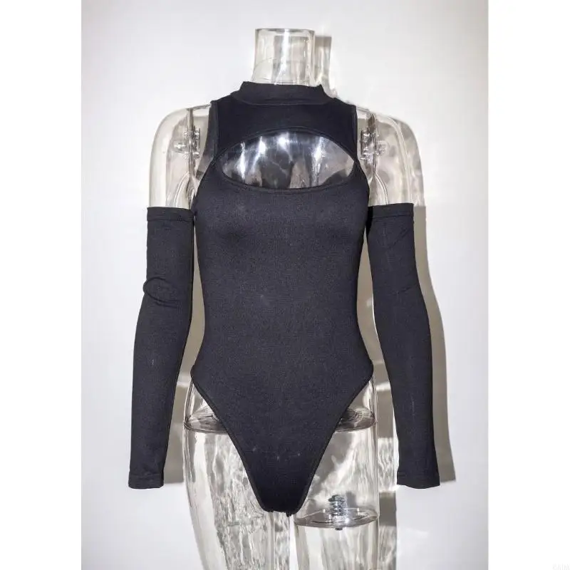Women Bodycon Bodysuit Sexy Top Jumpsuit Off Shoulder Bodysuit ...
