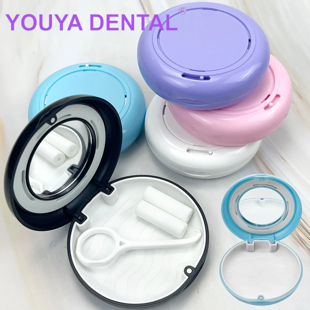1PC-Denture-Storage-Box-with-Mirror-Magnetic-Closing-Aligner-Braces ...