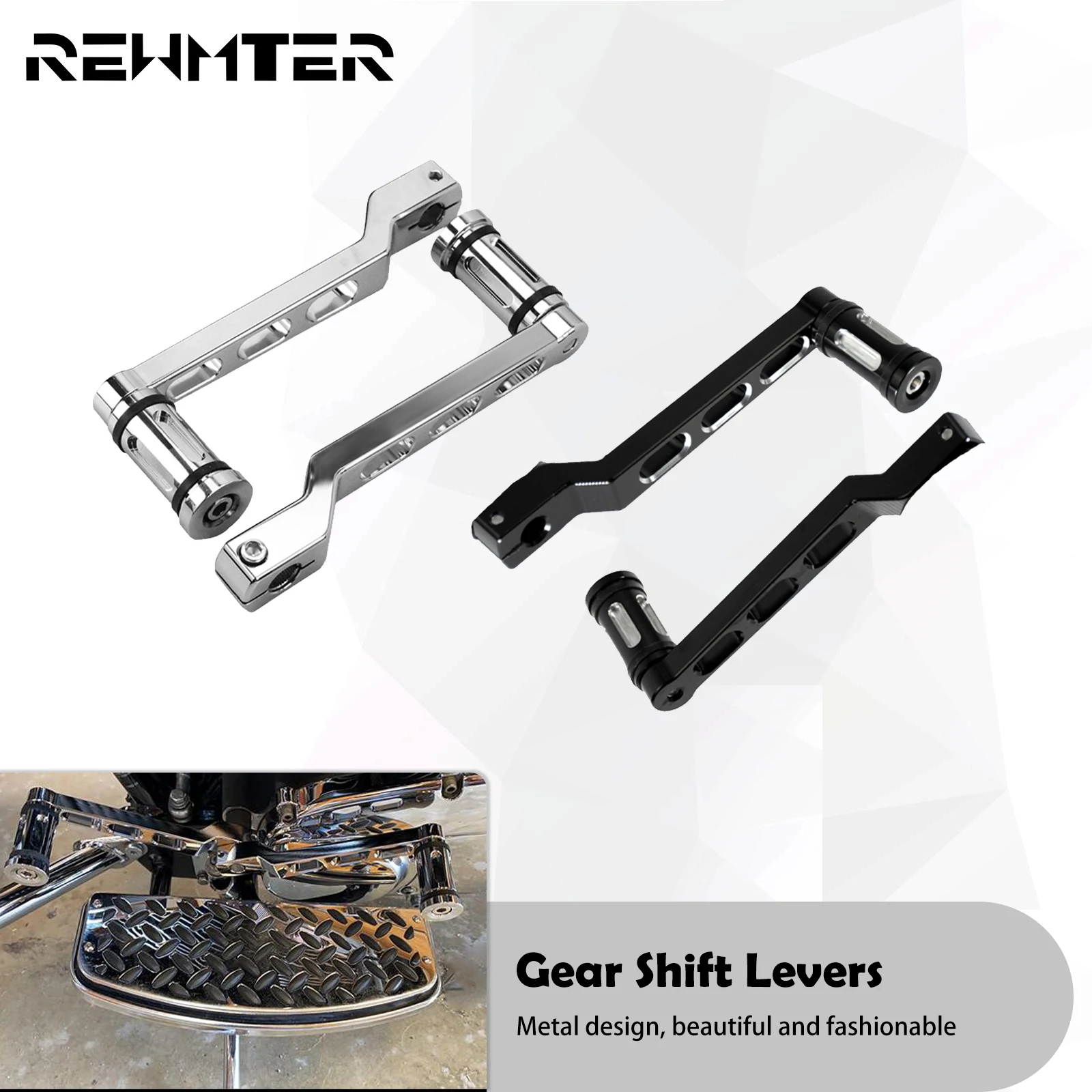 Motorcycle-Heel-Toe-Gear-Shifter-Shift-Lever-Shift-Pedal-Peg-Black ...