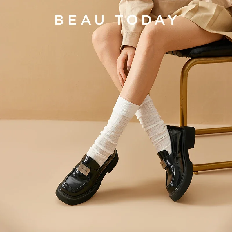 BEAUTODAY-mocasines-cl-sicos-de-piel-de-vaca-aut-ntica-para-mujer ...