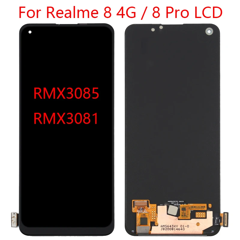 6-4-For-OPPO-Realme-8-RMX3085-Realme-8-Pro-RMX3081-LCD-Display-Touch ...