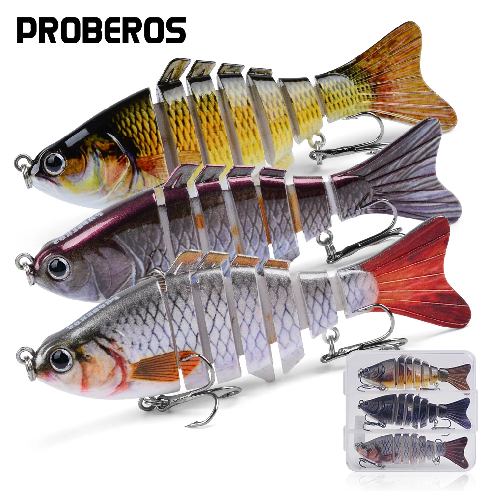 PROBEROS-3Pcs-lot-Lure-Bait-Plastic-Hard-Bait-10cm-15g-Multi-section ...