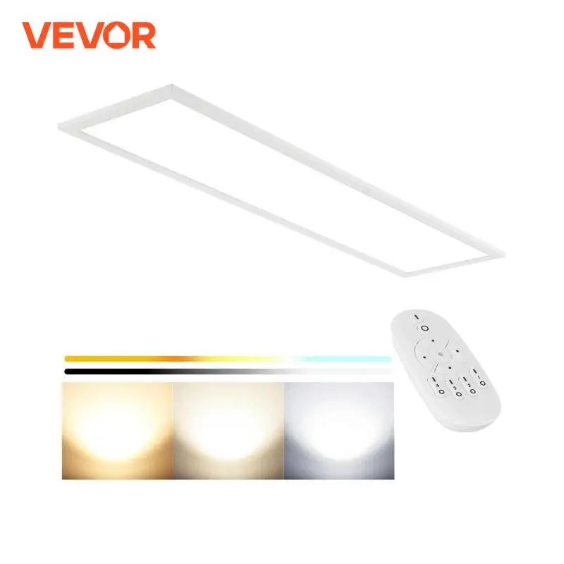 VEVOR-LED-Ceiling-Light-with-Remote-Control-30W-50W-Dimmable-LED-Panel ...