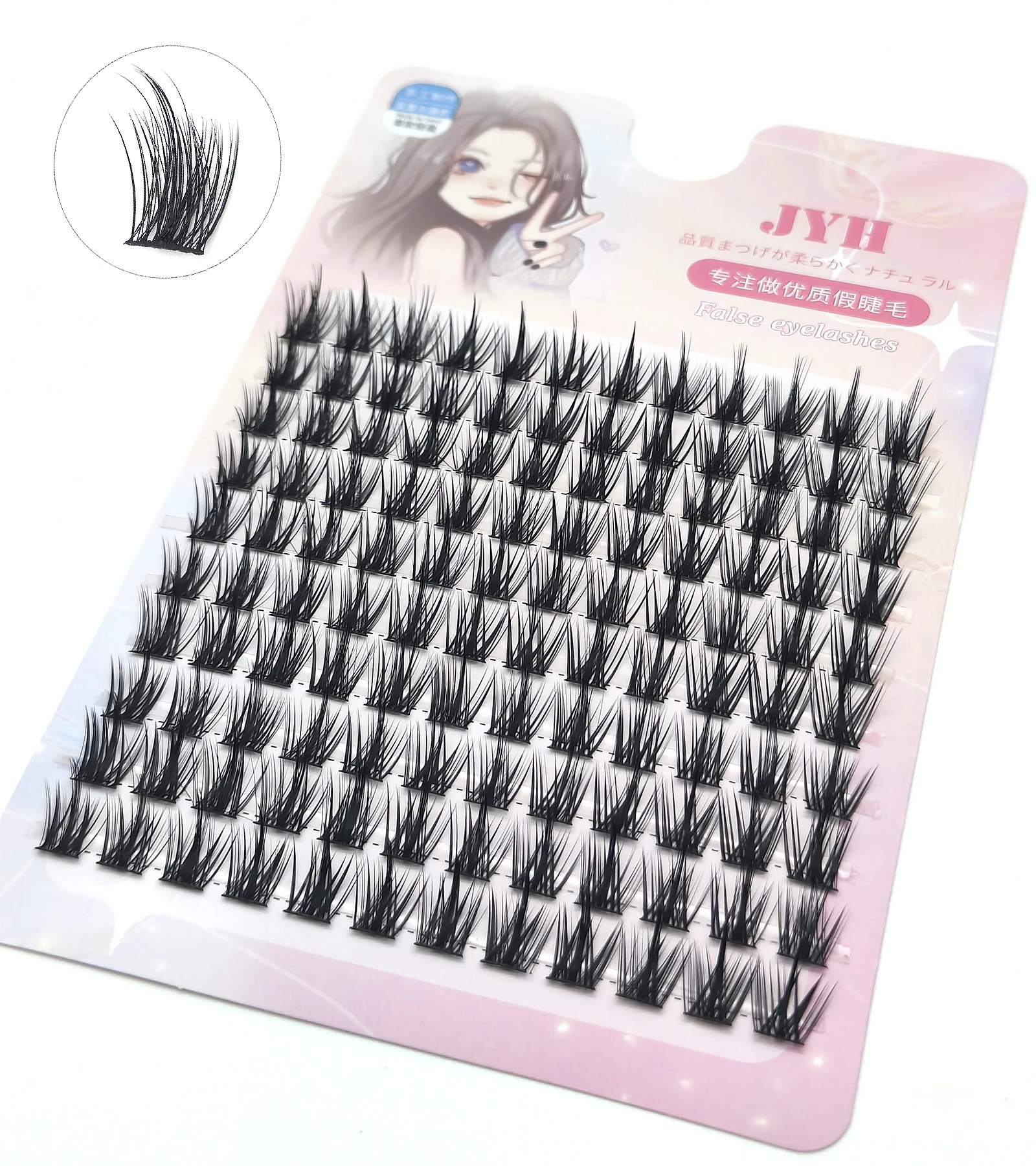 ADIYA Individual Lashes 120 PCS Handmade Soft Cluster Lashes Natural ...