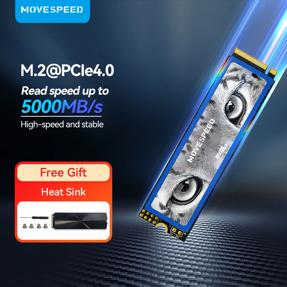 MOVESPEED SSD NVMe M2 5000MB/s 4TB 2TB 1TB Internal Solid State Hard ...