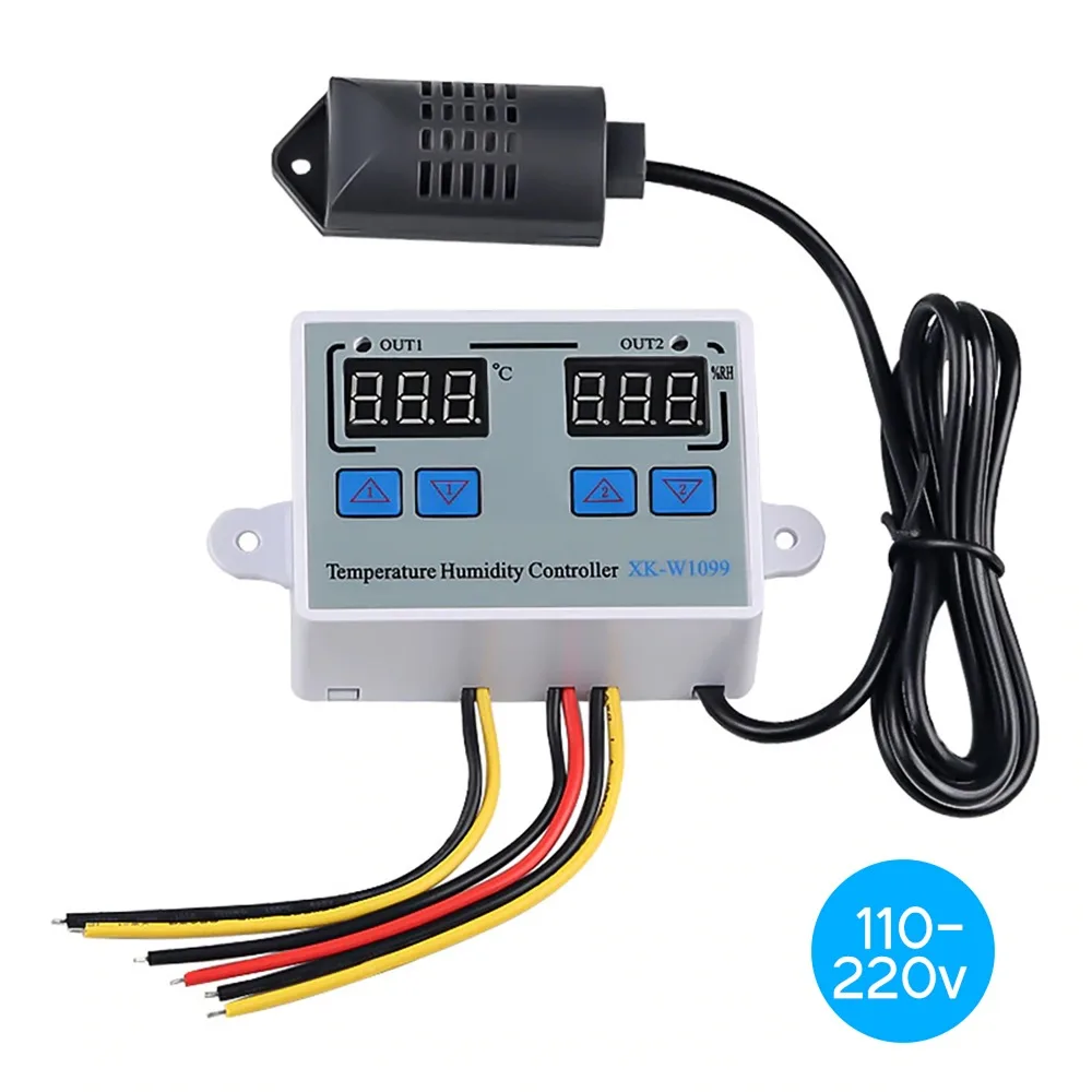 Dual Digital Temperature Sensor Meter Controller Home Fridge Aquarium ...