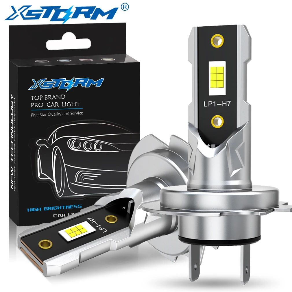 XSTORM H7 LED Bulb Headlight Kit Mini Wireless 50W 20000LM 6500K CSP ...