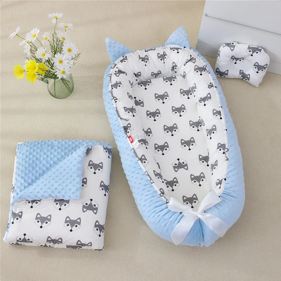 Washable-Baby-Nest-Cotton-Infant-Nest-Bedding-Pillow-Quilt-Portable ...