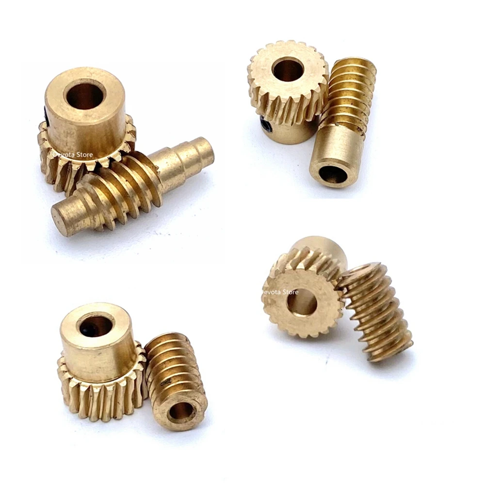 1:10 Copper Worm Gear 0.5M 2.3/3/3.175mm Small Accessory Non-Standard Gear