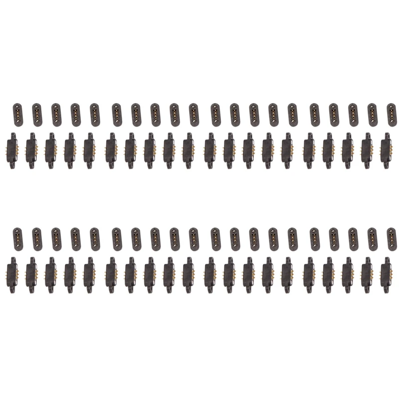 50-Paar-feder-belasteter-magnetischer-Pogo-Pin-Stecker-3-Positionen ...