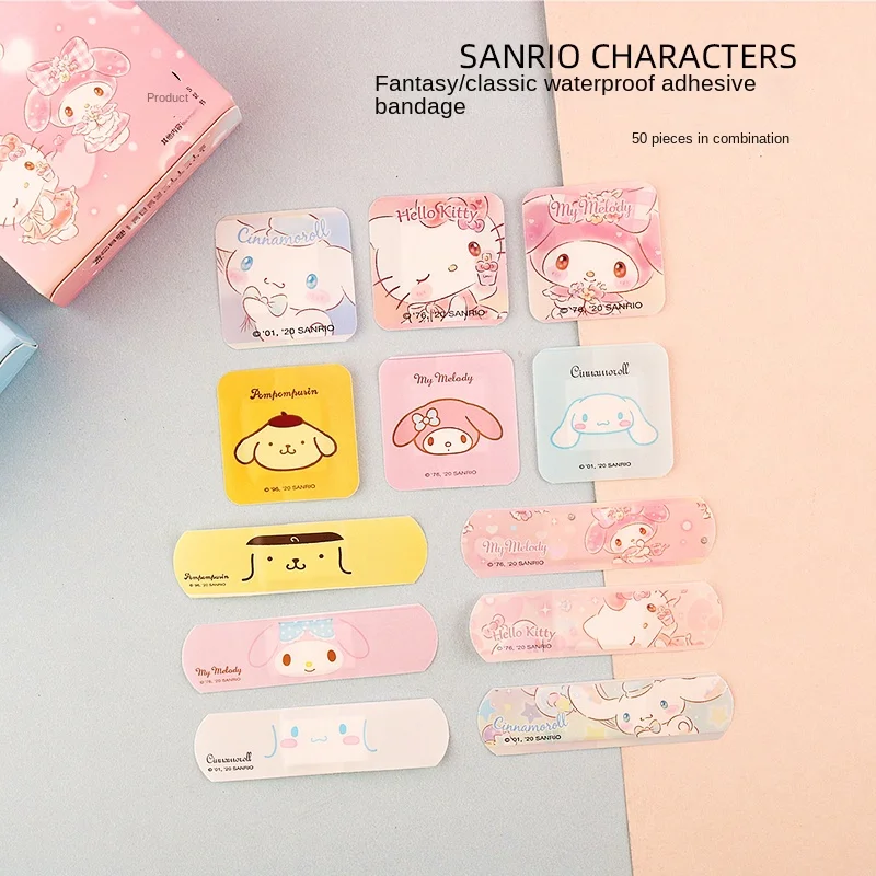 Kawaii Sanrios Cartoon Cinnamoroll Cute Dream Waterproof Band Aid Cute ...