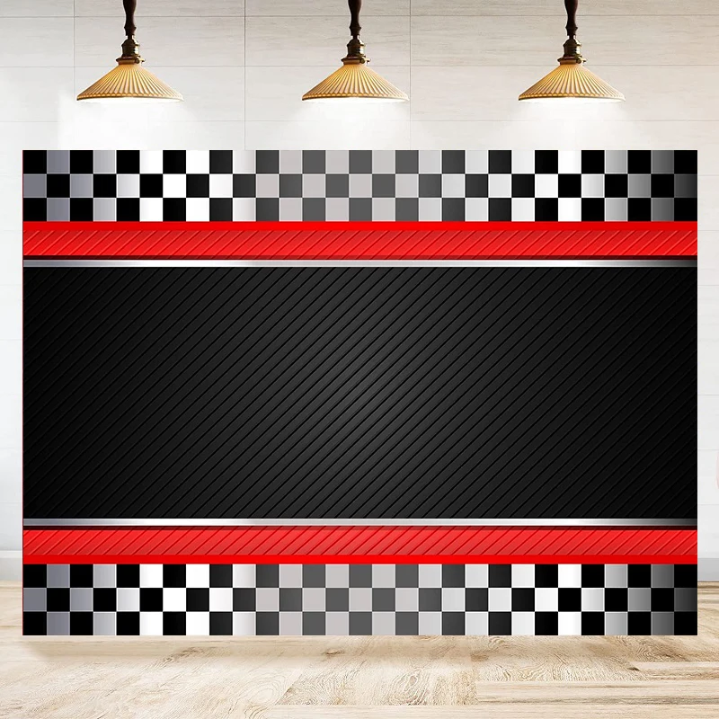Photography-Backdrop-Finish-Line-Race-Track-Black-White-Checkered ...