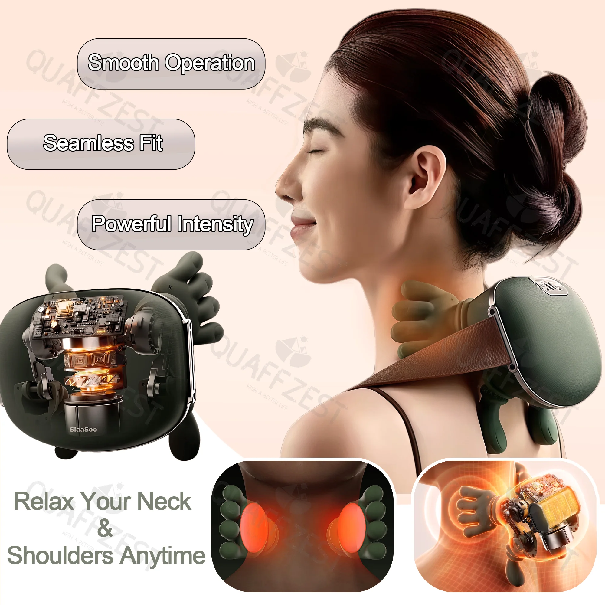 Bionic Finger Pressure Neck Massager Back and Shoulder Massager ...