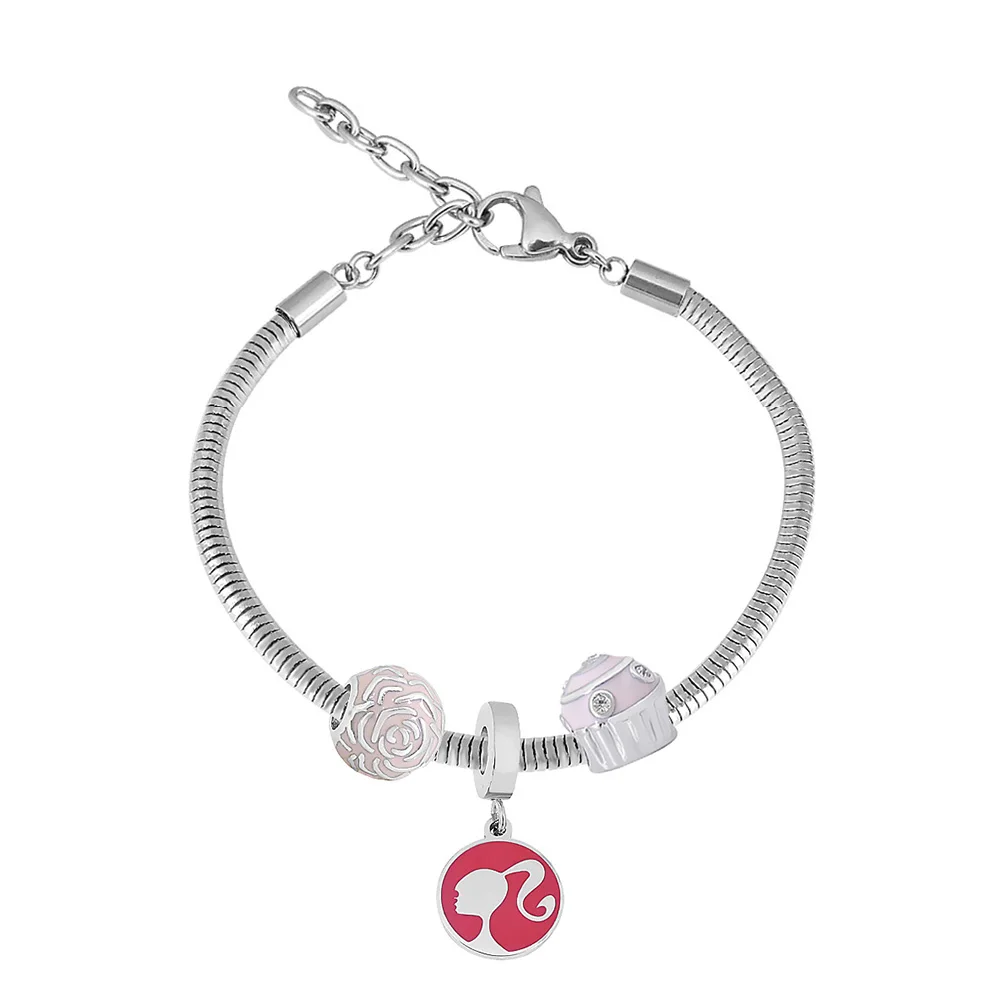 Barbieer-Charms-Animated-Movie-Stainless-Steel-Metal-Enamel-Pendant ...