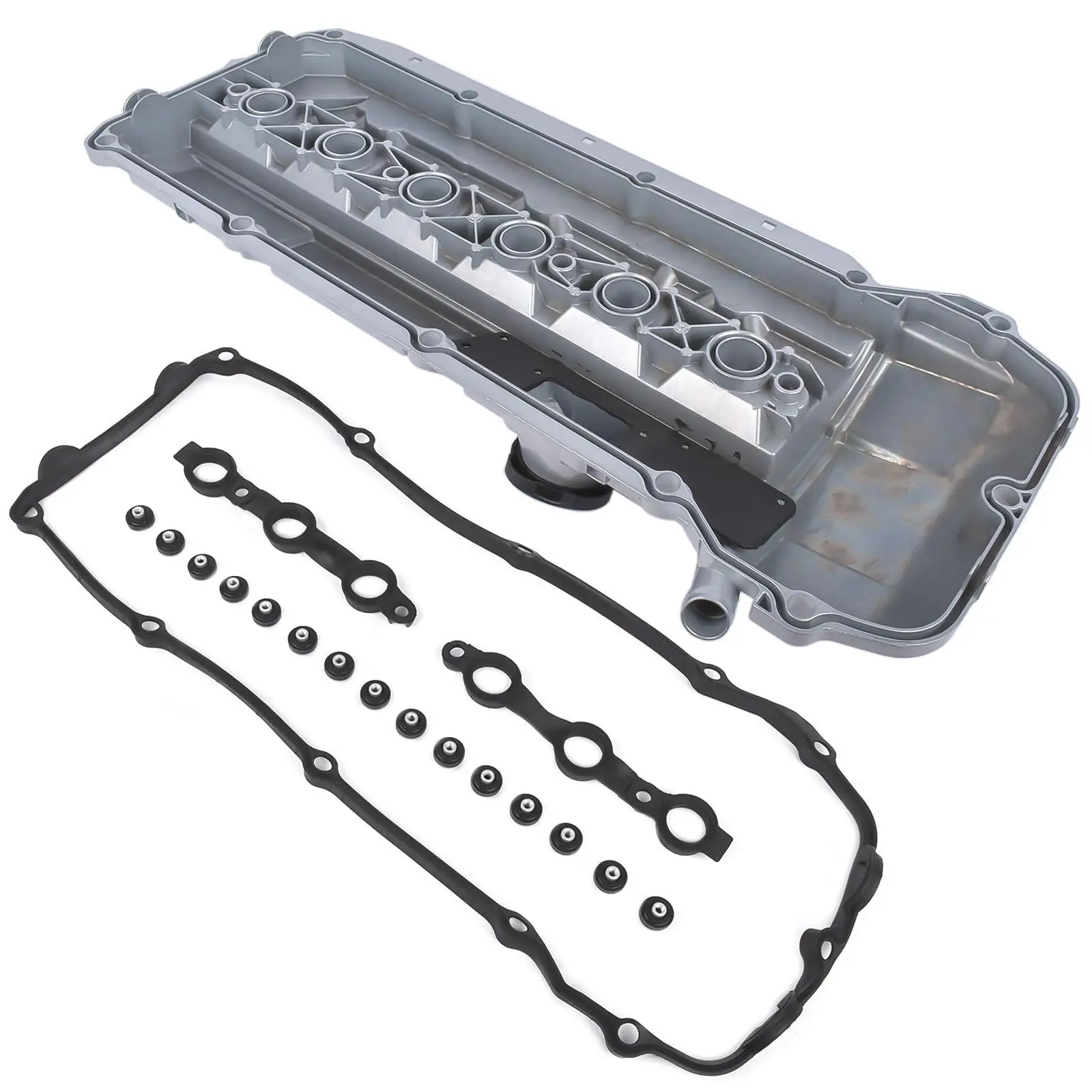 AP03-Aluminum-Valve-Cover-kit-For-2002-2006-BMW-X5-X3-530i-525i-325i ...