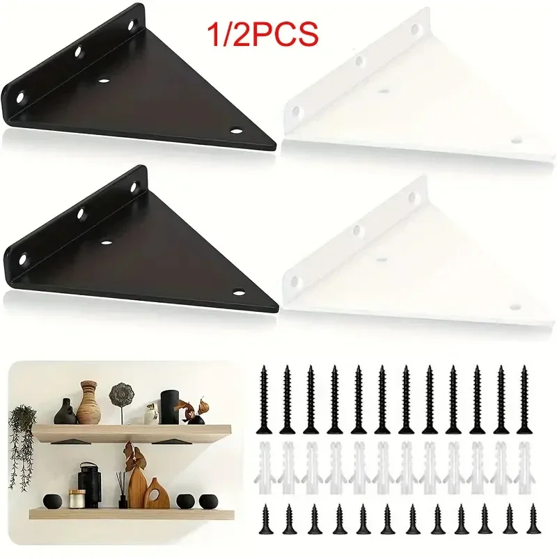 1-2PCS-Triangle-Brackets-For-Shelves-Hidden-Shelf-Bracket-Heavy-Duty ...
