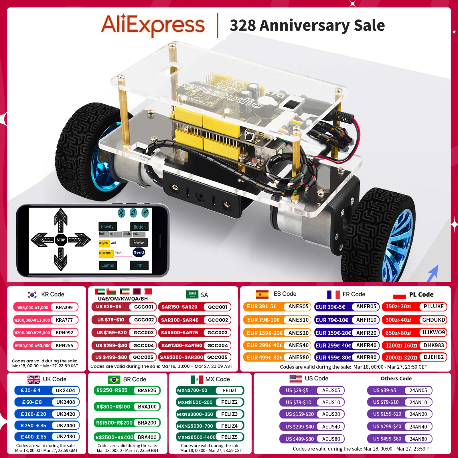 Keyestudio-Self-Balancing-Balance-Robot-Car-Kit-For-Arduino-Robot-Self ...