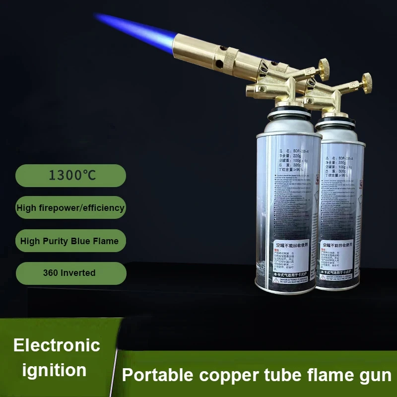Portable-Welding-Gas-Torch-Flame-Gun-Butane-Burner-Outdoor-Camping ...