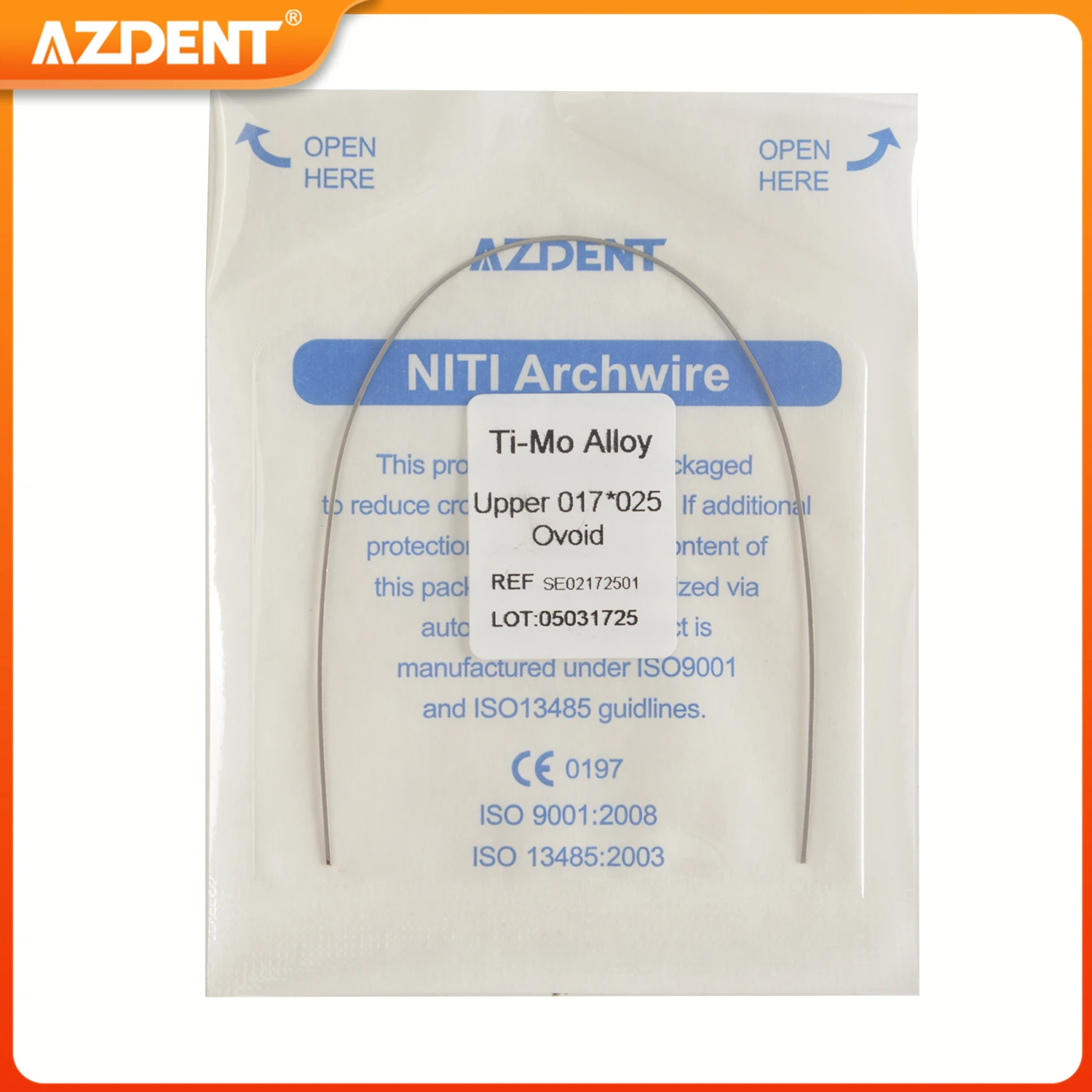 1PC/Pack AZDENT Dental Orthodontic TMA Beta Titanium Molybdenum Alloy ...