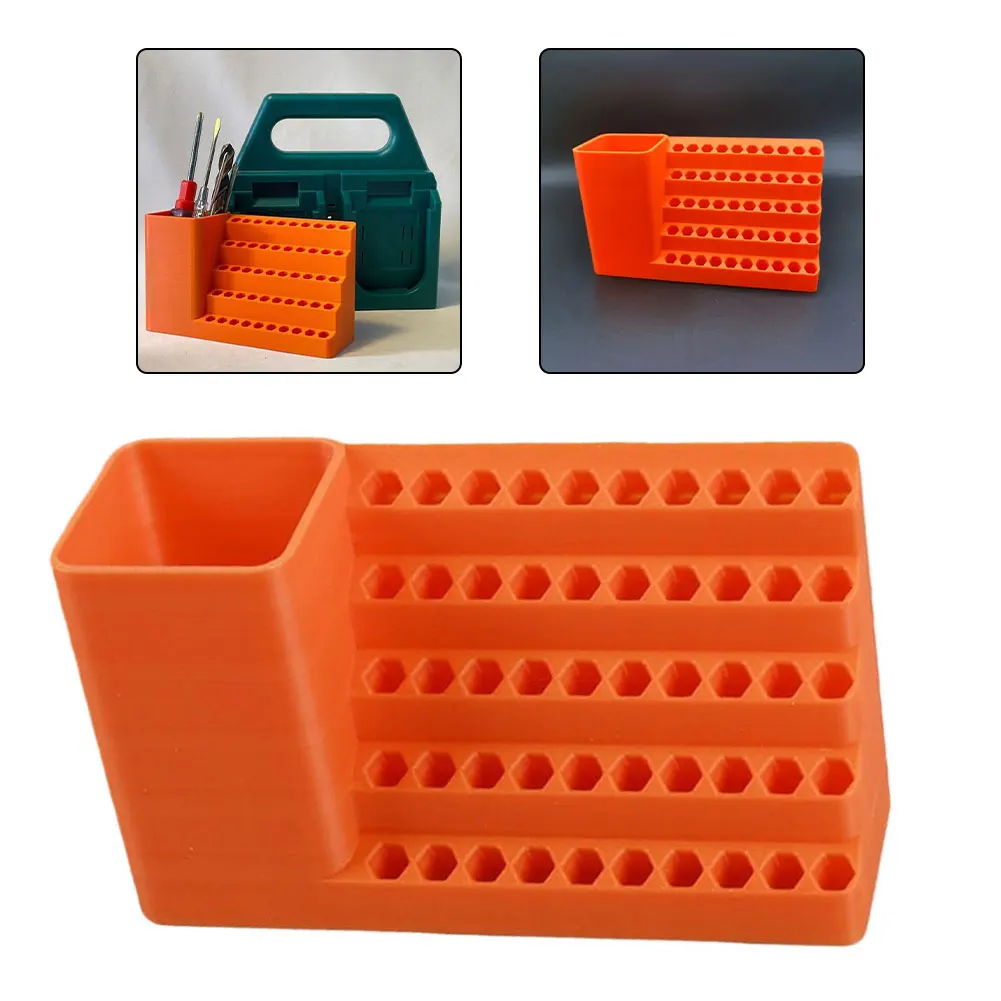 1pc 50 Holes Screwdriver Bit Storage Tool Plastic Save Space Hexagonal ...
